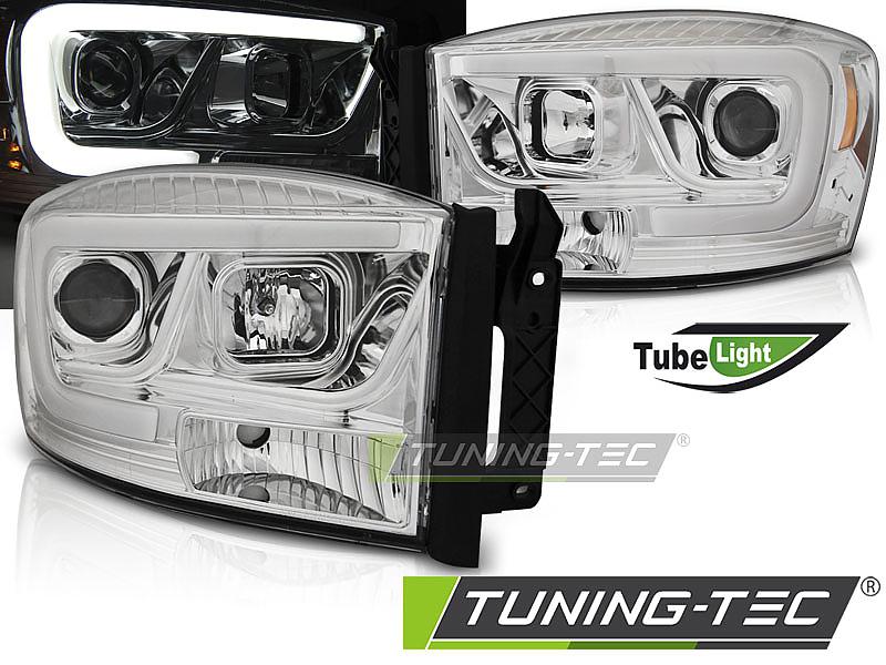 Přední světla s LED tube Dodge RAM chrom - Spoilercentrum - online ...