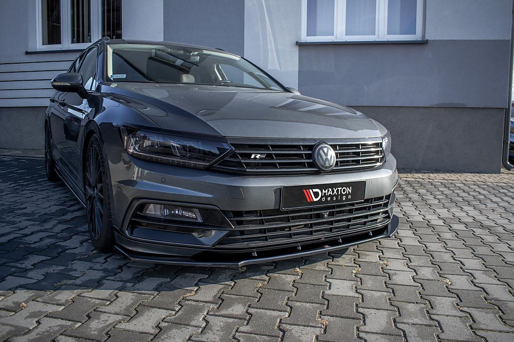Spoiler předního nárazníku v1 VW Passat R-Line B8 - Spoilercentrum ...