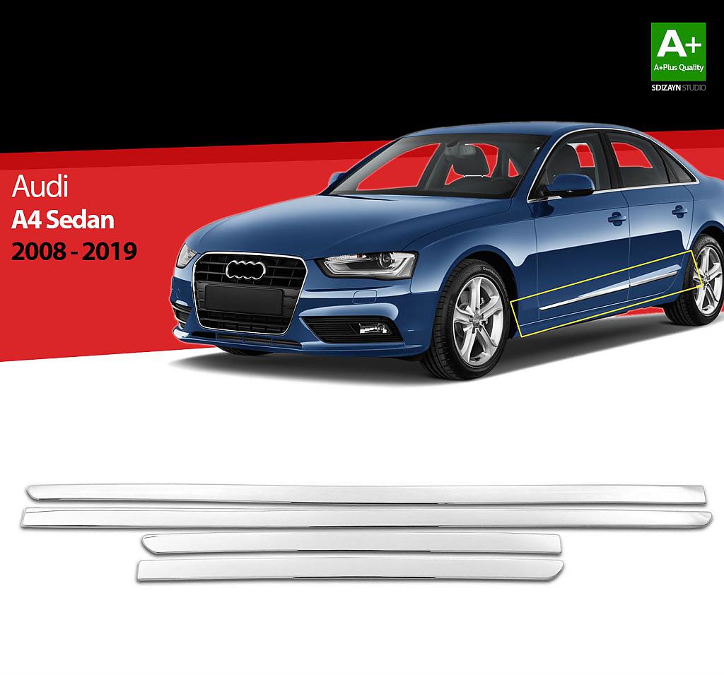 Nerez lišty dveří Audi A4 B8 Sedan - Spoilercentrum - online tuning shop