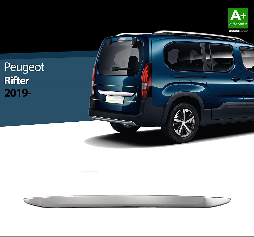 Nerez dekorační lišta nad SPZ Peugeot Rifter - Spoilercentrum - online ...