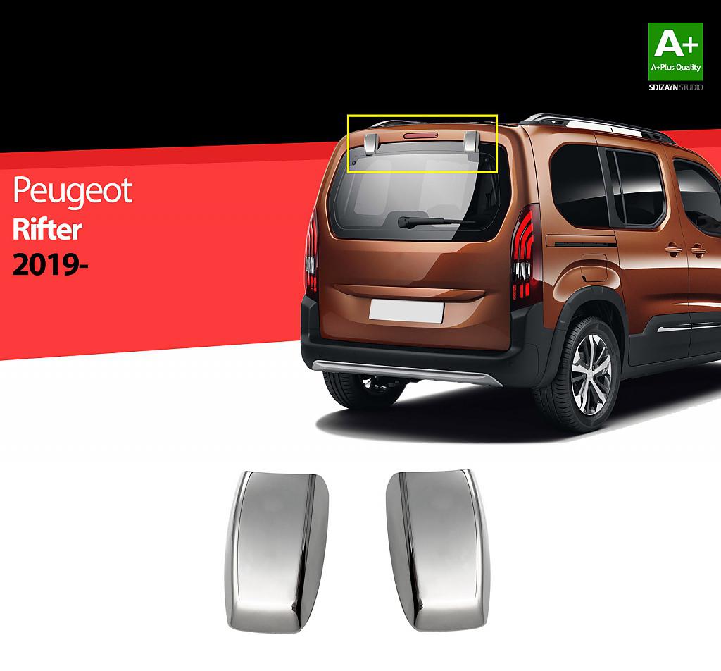 Chromové kryty pantů otvírání zadních dveří Peugeot Rifter ...