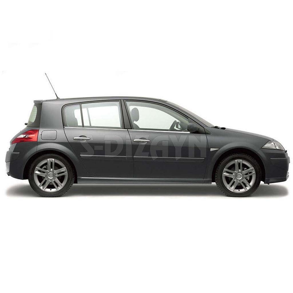 Nerez lišty spodní hrany oken dveří Renault Mégane II Hatchback ...