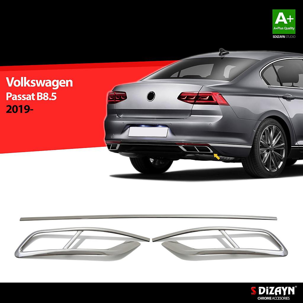 Nerez lišty koncovek výfuku Volkswagen Passat B8.5 - R-Line ...