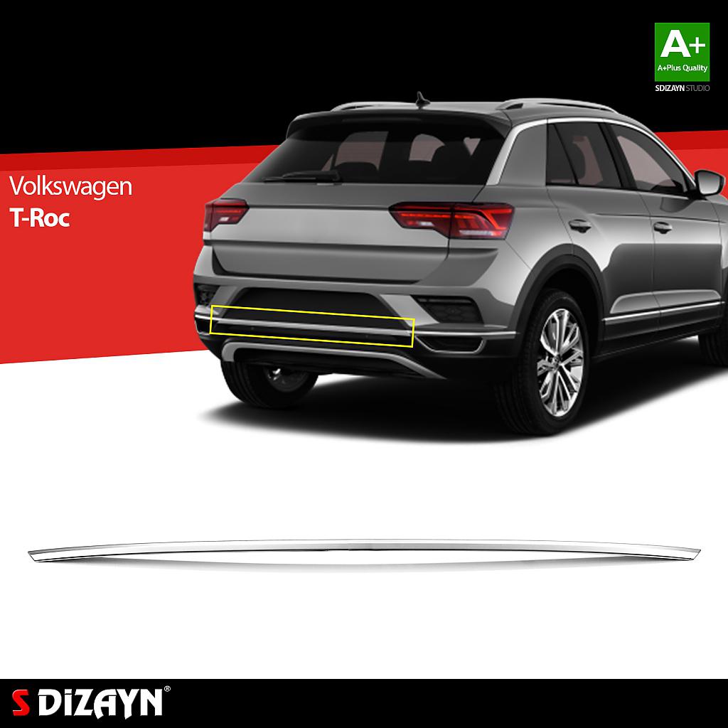 Nerez lišta zadního nárazníku Volkswagen T-Roc - Spoilercentrum ...