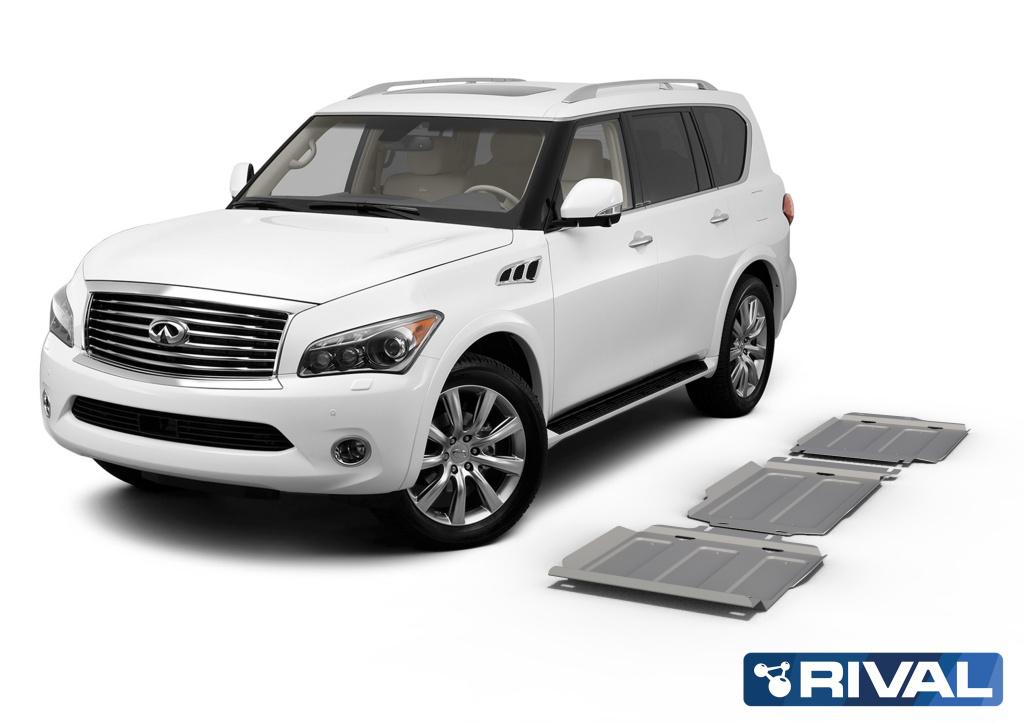 sada ALU krytů podvozku Nissan Patrol Y62 - motor, radiátor, převodovka ...