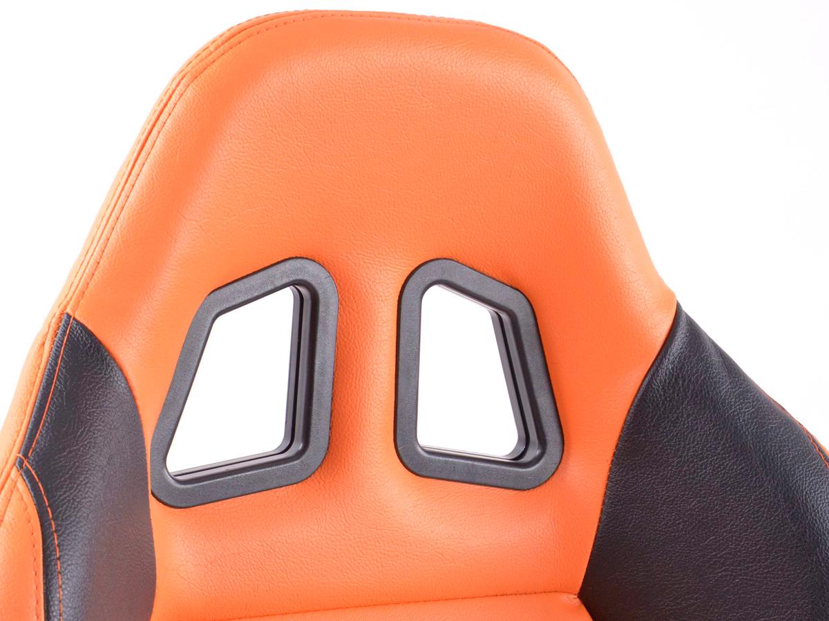Sportovní sedačky FK Automotive Houston oranžové - Spoilercentrum ...