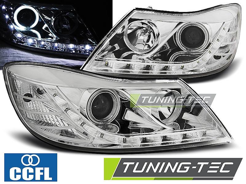 LED Angel Eyes přední světla Škoda Octavia II facelift - Spoilercentrum ...
